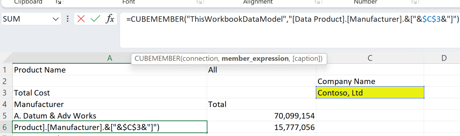 Excel Cube functions explained: Cubevalue, Cubeset, Cubemember, Cuberankedmember » Data Empower ...