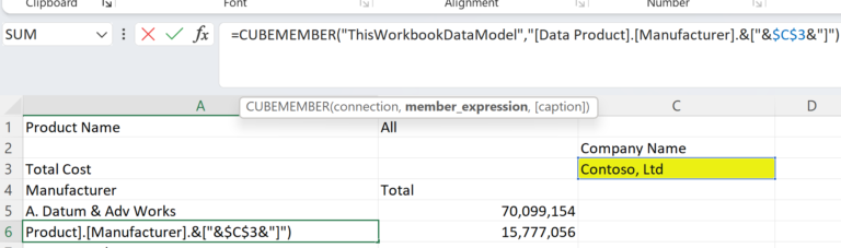 Excel Cube functions explained: Cubevalue, Cubeset, Cubemember, Cuberankedmember » Data Empower ...