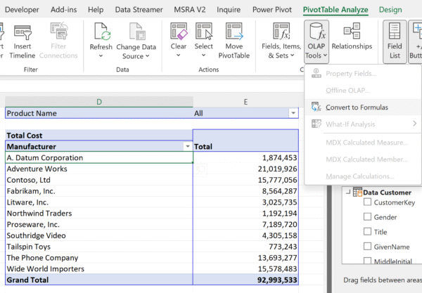 Excel Cube functions explained: Cubevalue, Cubeset, Cubemember, Cuberankedmember » Data Empower ...