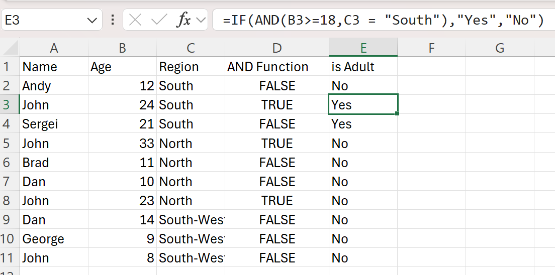 AND Excel Function » Data Empower - The Data Matrix