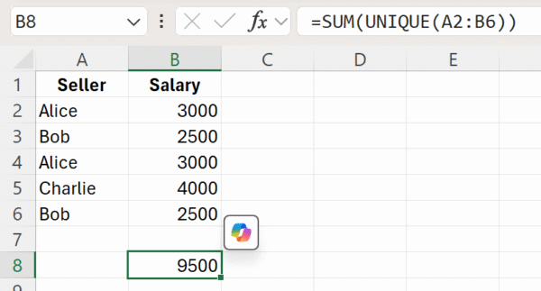 SUM of unique values in a dataset » Data Empower - The Data Matrix