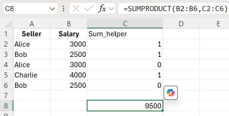 SUM of unique values in a dataset » Data Empower - The Data Matrix